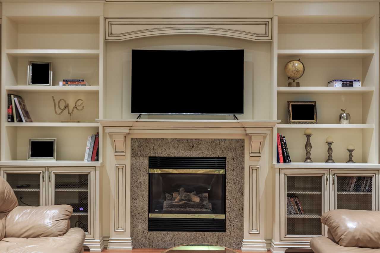 Custom traditional wall unit | Luxury design Fireplace in Northern ...