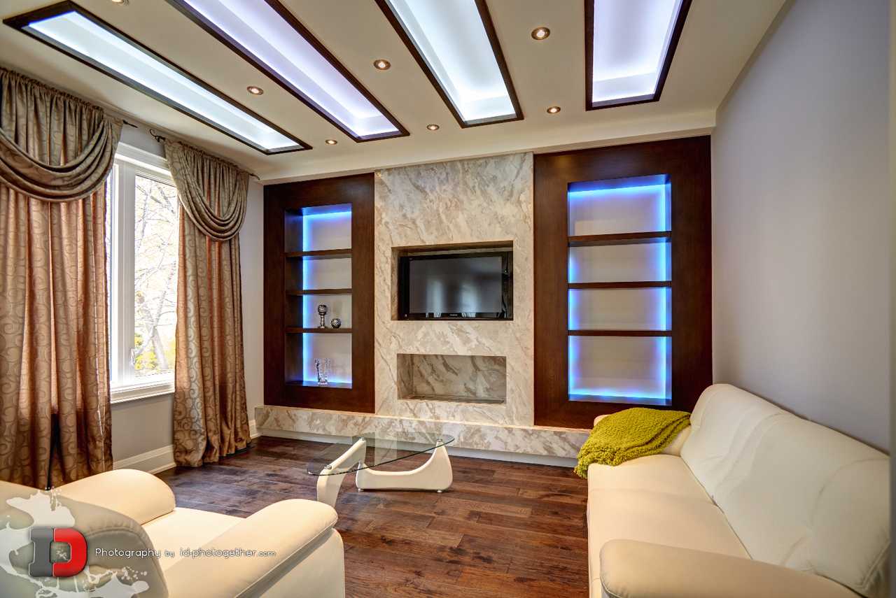 Custom modern wall unit | Luxury design Fireplace in Avonhurst Rd ...