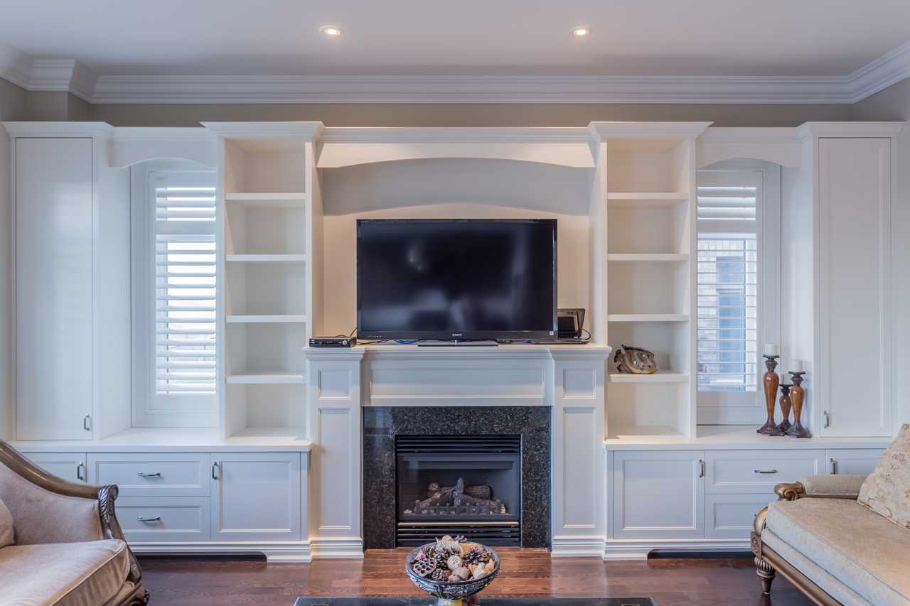 Custom traditional wall unit | Luxury design Fireplace in Hackwood Rd ...