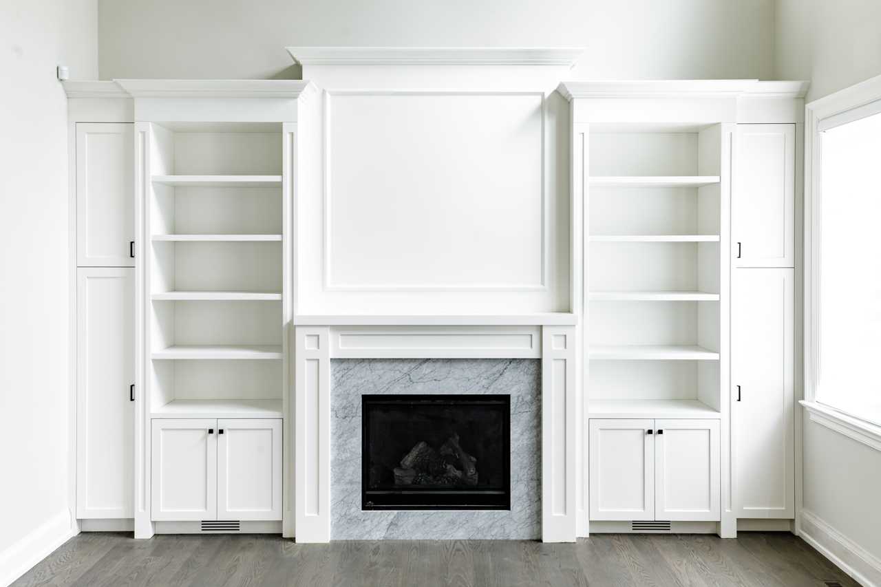 Custom traditional wall unit | Luxury design Fireplace in Oakville