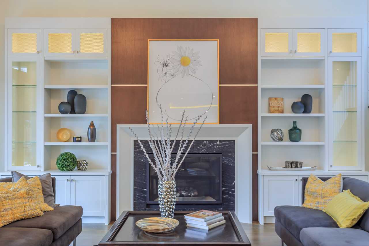 Custom transitional wall unit | Luxury design Fireplace in Chartwell Rd ...