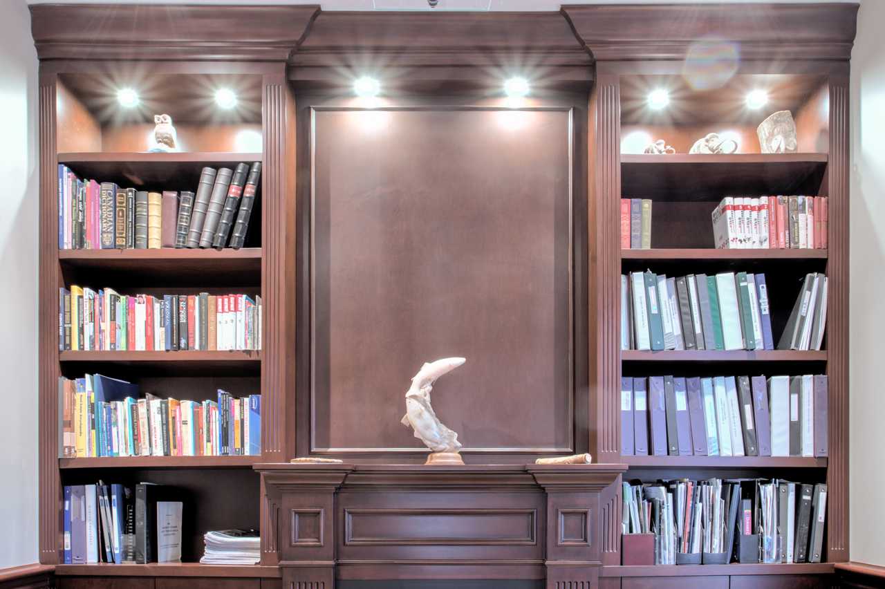 Custom traditional wall unit | Luxury design Library in Patricia Ave ...